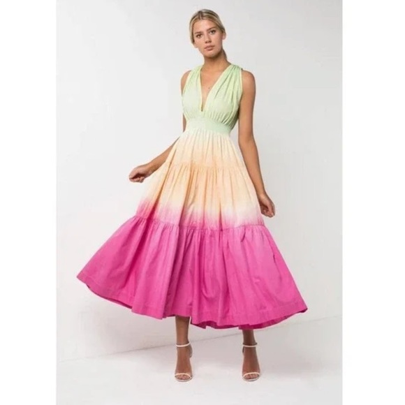 SWF | Dresses | Swf Sunset Tiered Dress Xs | Poshmark